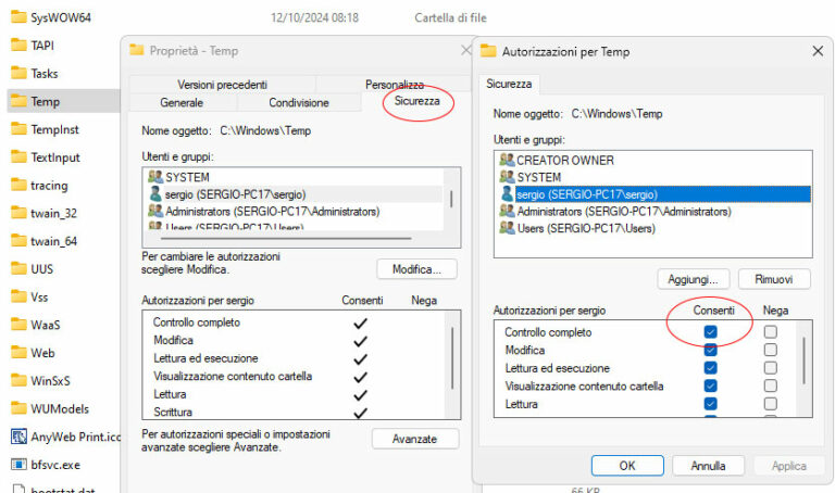 Risolvere errore 2503 e 2502 durante l'installazione di programmi in Windows 10 - sergio de santis